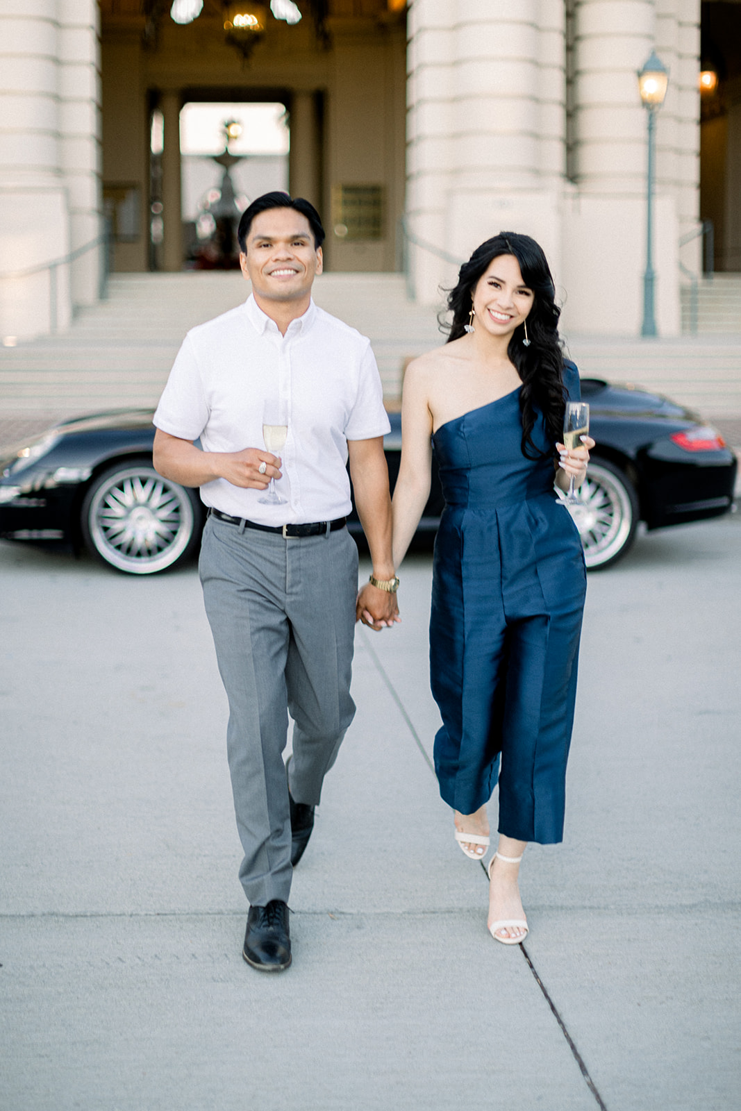 Fun and Stylish Engagement Session with Kim + Josh