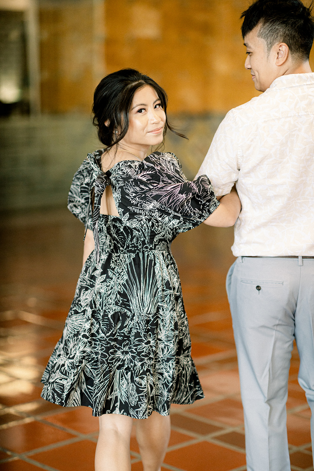 Los Angeles Union Station Engagement Session: Hannah + Arjay - Two Fourteen Photography