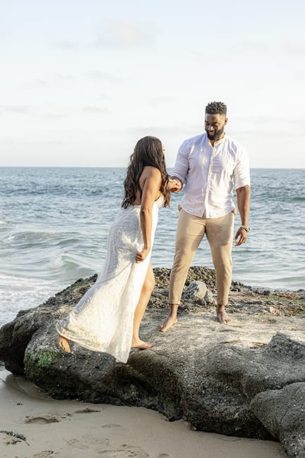 Orange County Engagement with Chantel + Kojo - Two Fourteen Photography
